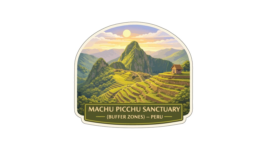 Machu Picchu Sanctuary Peru Sticker Decal Vinyl Die-cut World Heritage ...
