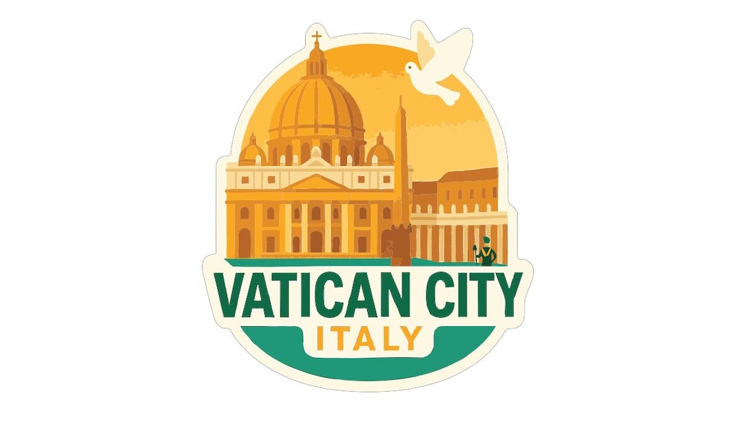 Vatican City Italy Sticker Decal Vinyl Die-cut City Skyline Landmark ...