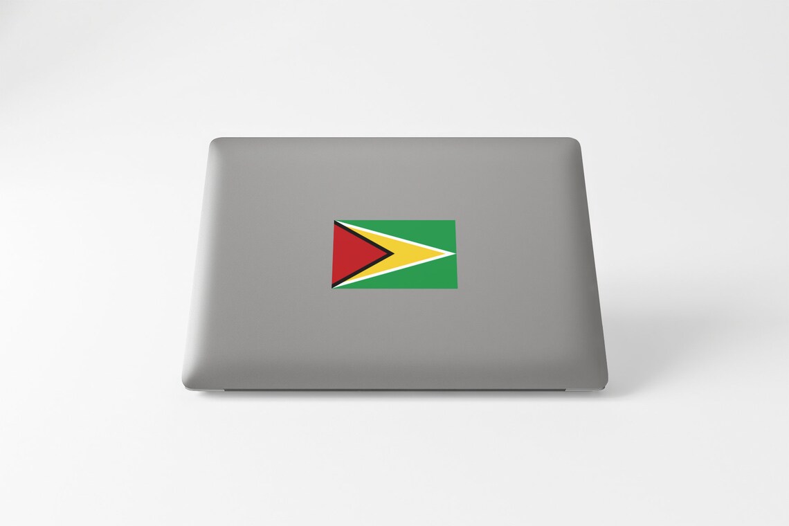 Guyana Flag Sticker Decal / Cooperative Republic of Guyana / | Etsy