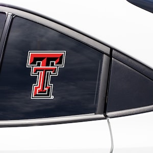 Texas Tech Red Raiders TTU Car Decal Vinyl Decal University Monogram ...