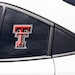 Texas Tech Red Raiders TTU Car Decal Vinyl Decal University Monogram ...