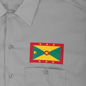 Grenada Flag Iron on Heat Transfer Vinyl HTV Gwenad Grenadian Creole French Ever Conscious of ...