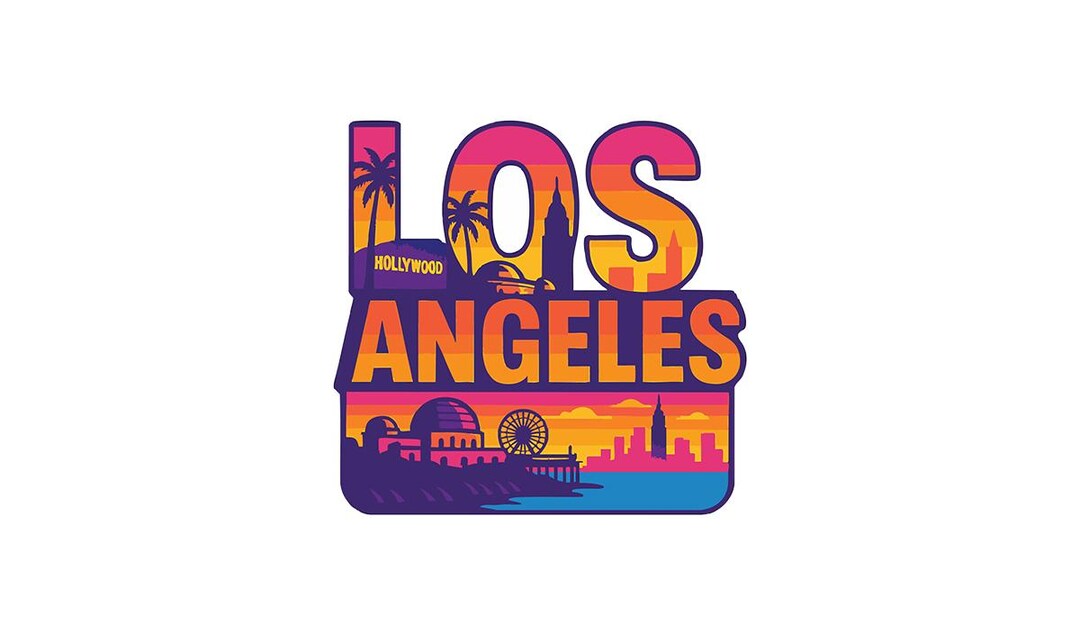 Los Angeles Iron on Heat Transfer Vinyl HTV Die-cut City Skyline ...