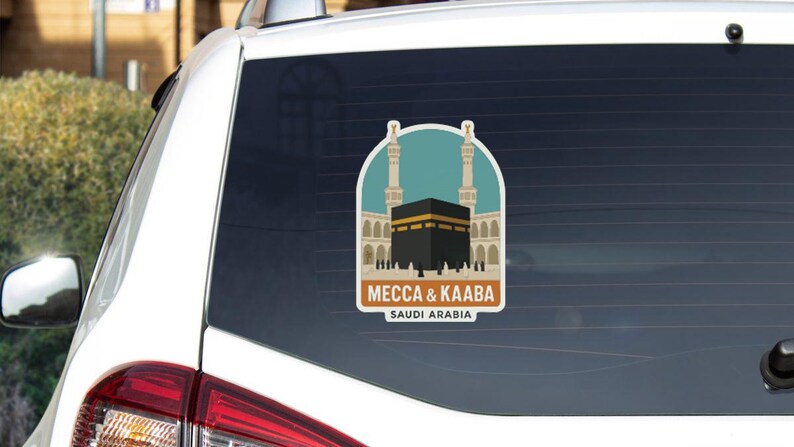 Mecca & Kaaba Saudi Arabia Sticker Decal Vinyl Die-cut Symbolic ...