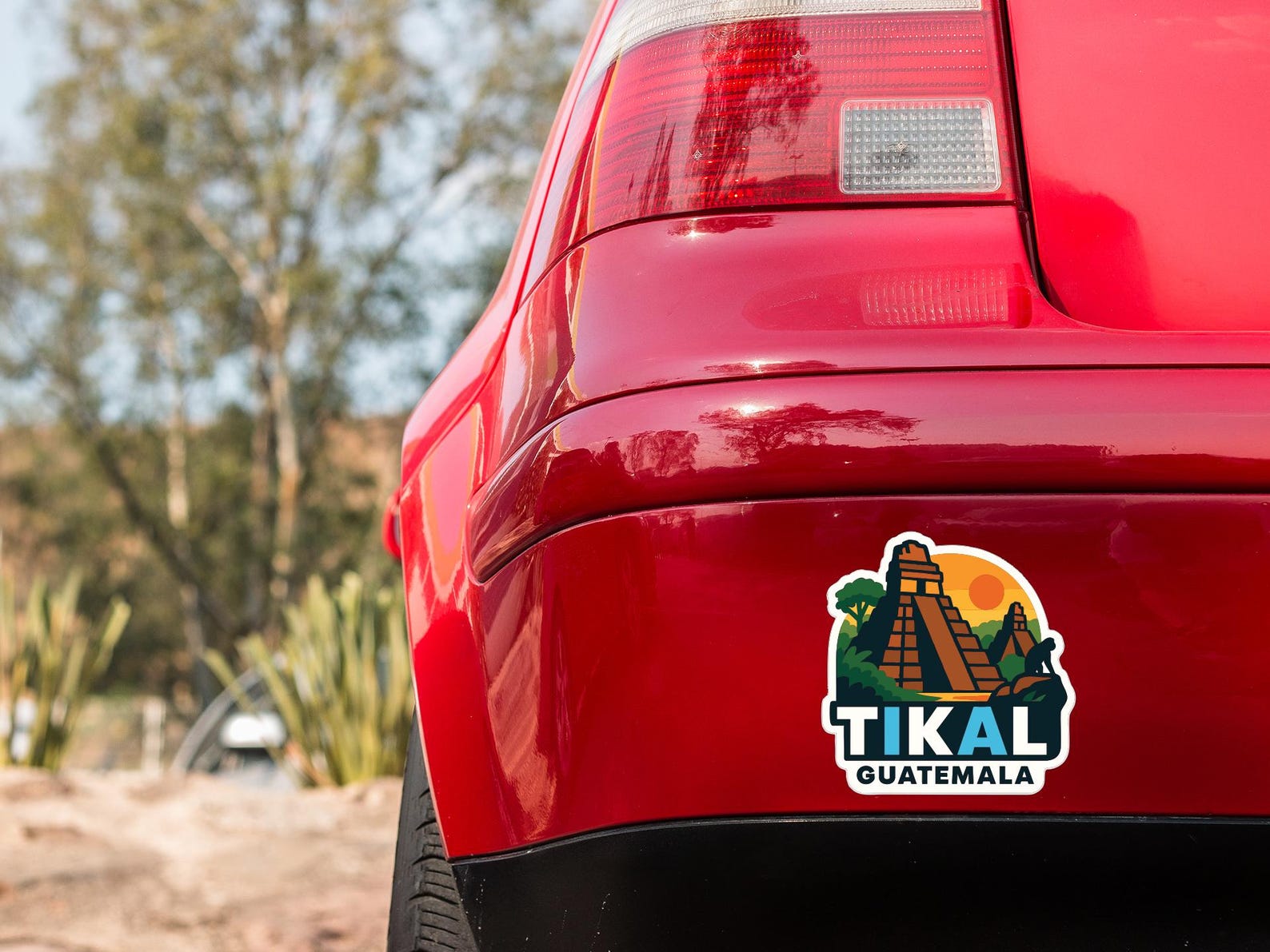 Tikal Guatemala Sticker Decal Vinyl Die-cut City Skyline Landmark ...