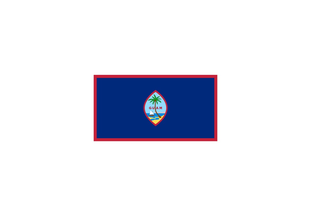 Guam Flag Sticker Decal - Etsy