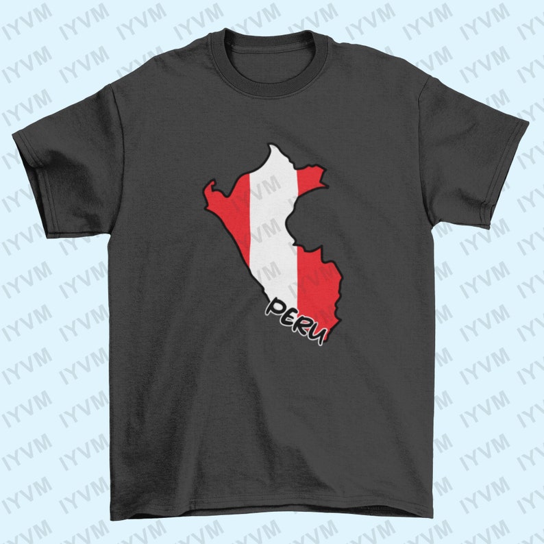 Peru Map Iron on Heat Transfer Vinyl HTV / Republic of Peru / | Etsy