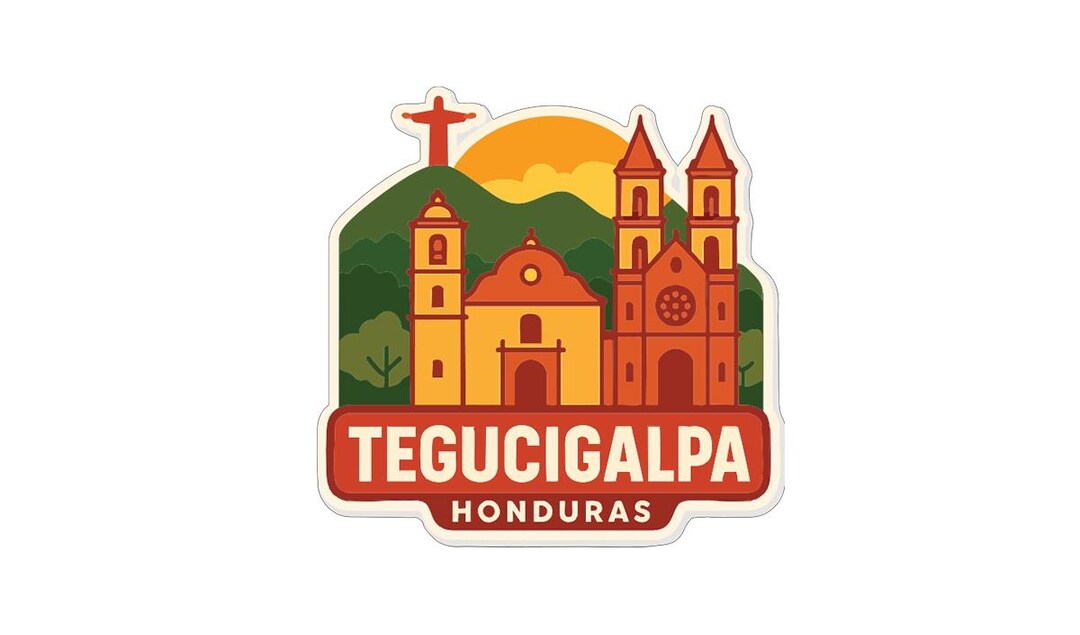 Tegucigalpa Honduras Sticker Decal Vinyl Die-cut City Skyline Landmark ...