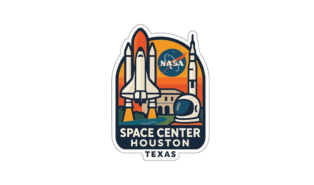 Space Center Houston Texas Sticker Decal Vinyl Die-cut Symbolic ...