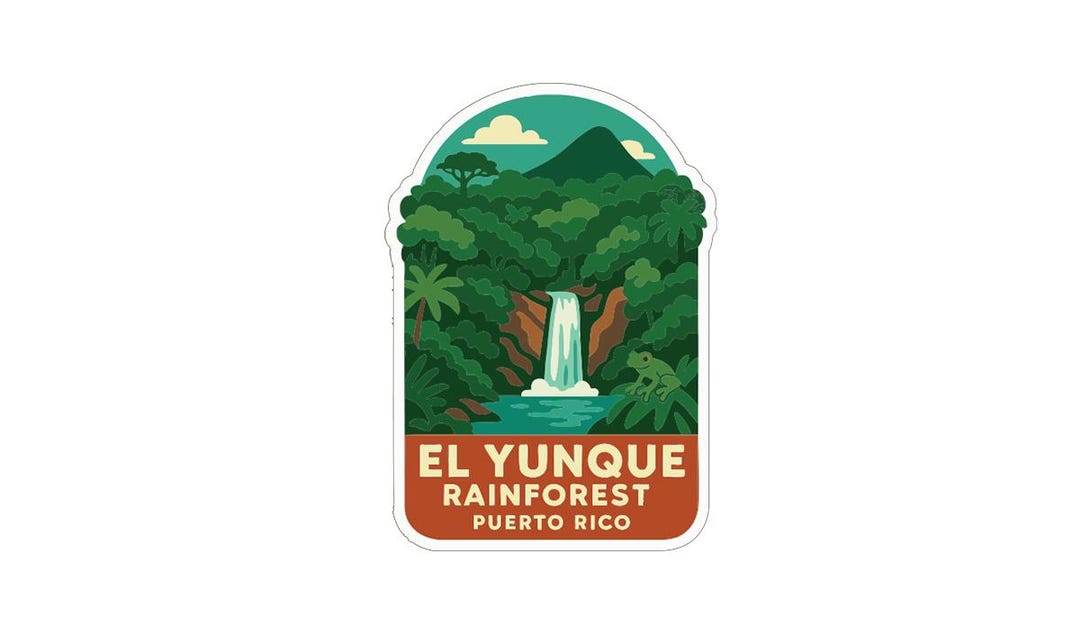 El Yunque Rainforest Puerto Rico Sticker Decal Vinyl Die-cut Symbolic ...