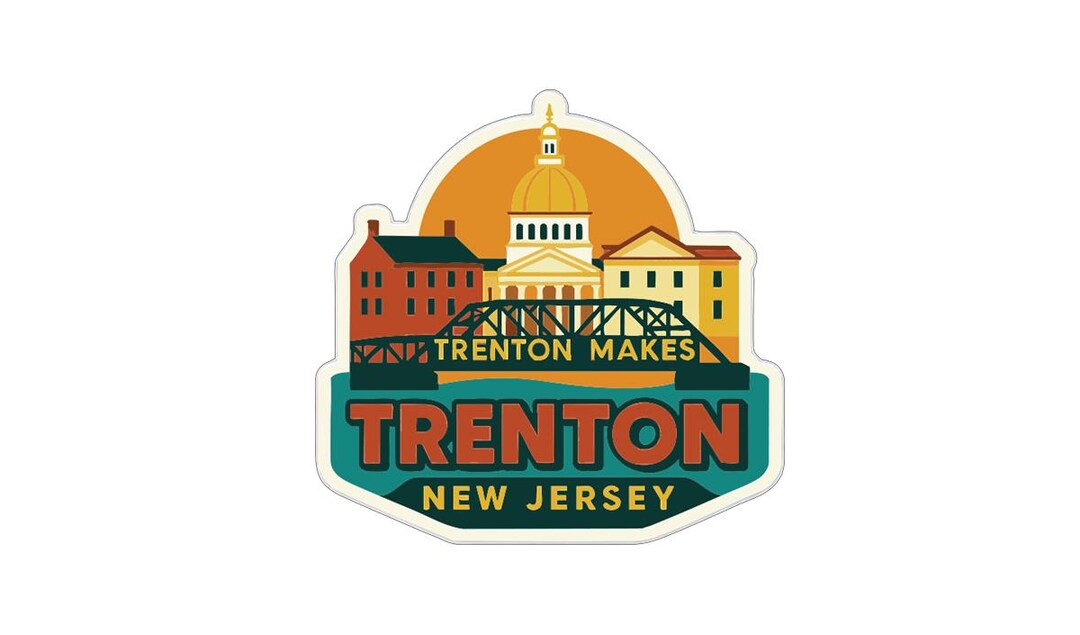 Trenton Sticker Decal Vinyl Die-cut City Skyline Landmark Design - Etsy