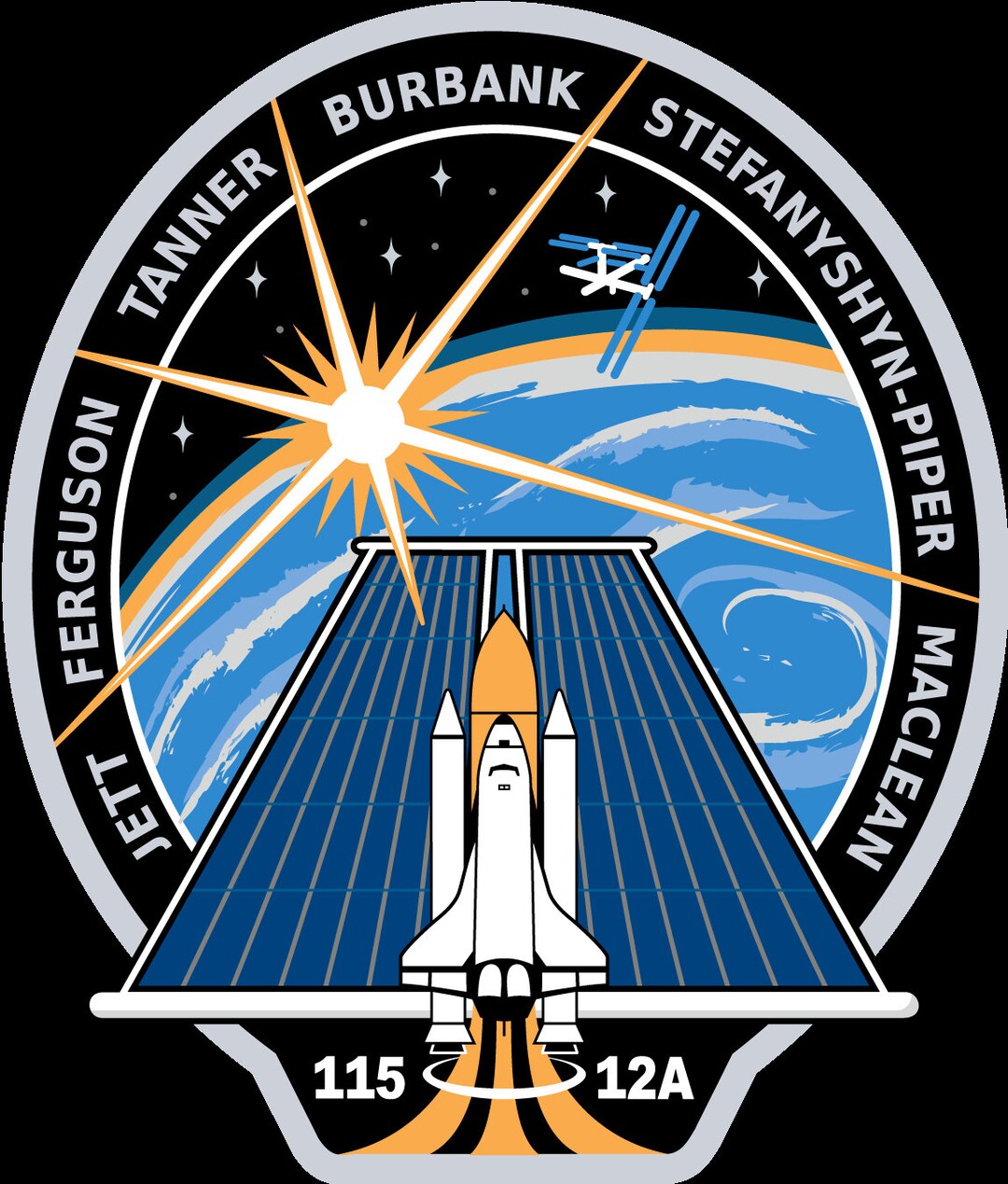 NASA STS-115 Mission Patch Sticker Decal Atlantis NASA Space Shuttle Mission - Etsy