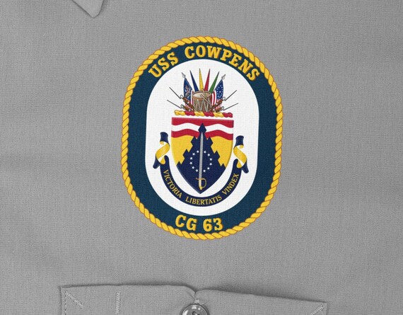 USS Cowpens CG-63 Badge Iron on Heat Transfer Vinyl HTV - Etsy