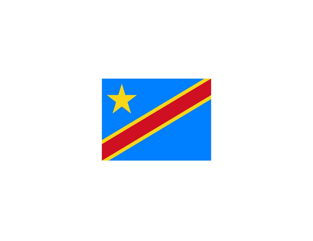 Democratic Republic of the Congo Flag Sticker Decal - Etsy