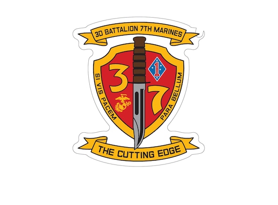 Stickers Decal for US Marine Corps Badge 3rd Battalion 7th - Etsy