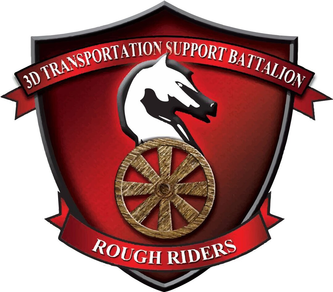 US Marine Corps Badge Sticker Decal 3rd Transportation Support ...