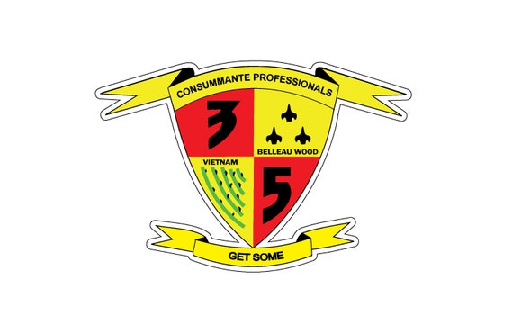 Stickers Decal for US Marine Corps Badge 3rd Battalion 5th - Etsy