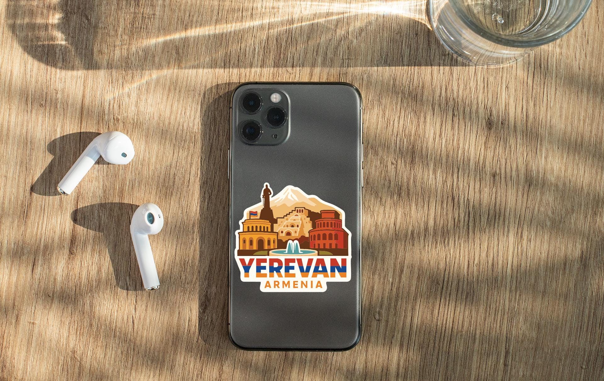 Yerevan Armenia Sticker Decal Vinyl Die-cut City Skyline Landmark ...
