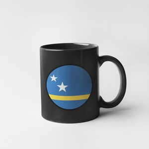 Curacao Flag Circle Sticker Decal - Etsy