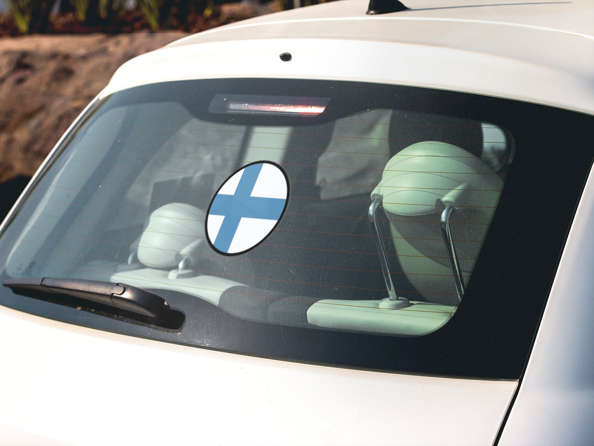 Finland Flag Circle Sticker Decal - Etsy