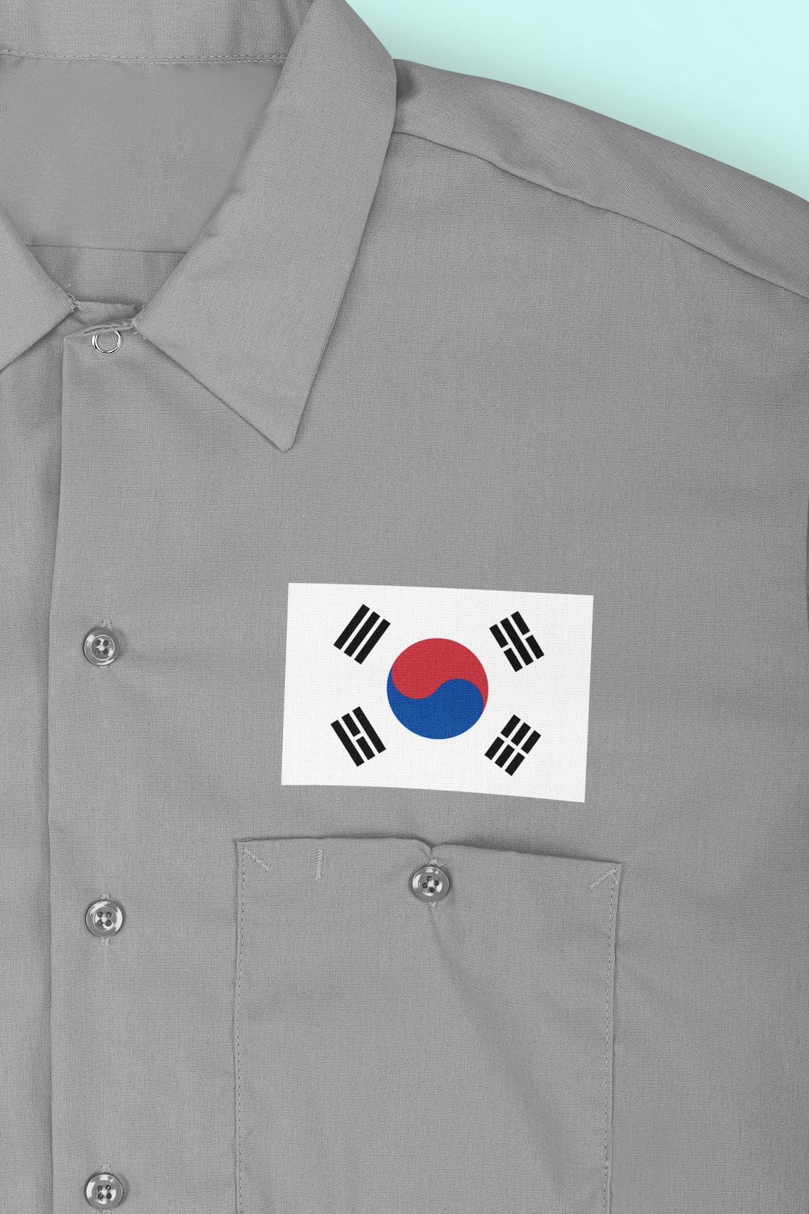 South Korea Flag Iron on Heat Transfer Vinyl HTV / Republic of Korea ...