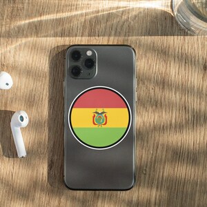 Bolivia Flag Circle Sticker Decal - Etsy