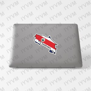 Costa Rica Map Flag Sticker Decal / Republic of Costa Rica / San José ...