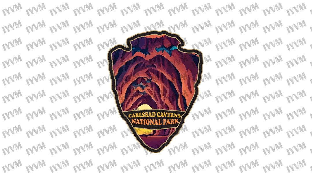 Carlsbad Caverns National Park Decal Sticker - US National Parks Series ...