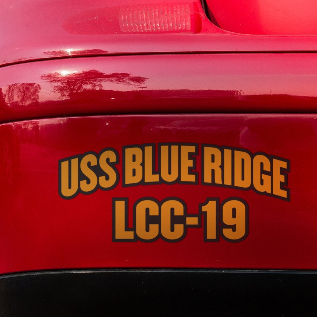 USS Blue Ridge LCC-19 Sticker - Amphibious Command Ship Car Decal - Etsy