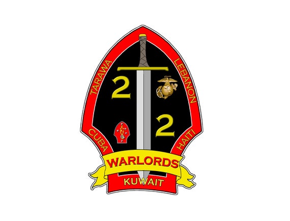 Stickers Decal for US Marine Corps Badge 2nd Battalion 2nd - Etsy