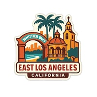 Los Angeles California Minimalist Skyline Waterproof Sticker - Etsy