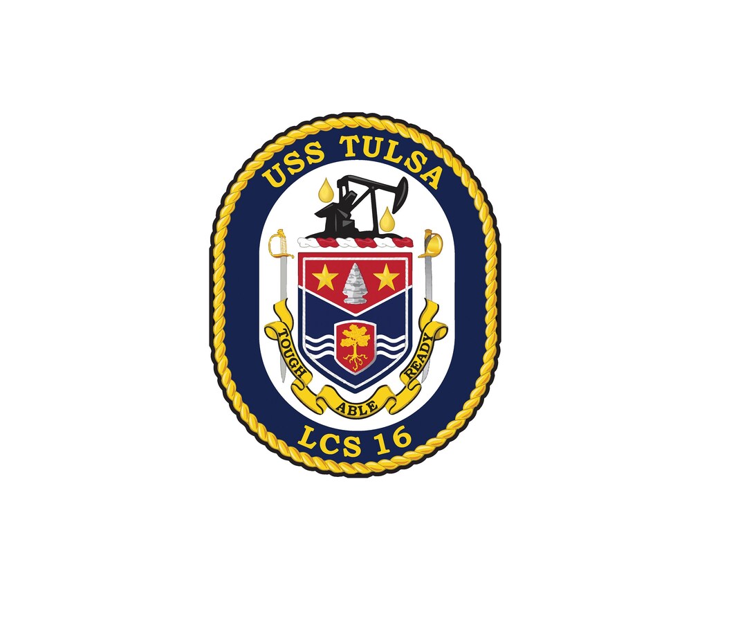USS Tulsa LCS-16 Badge Sticker Decal Independence Class Littoral Combat ...