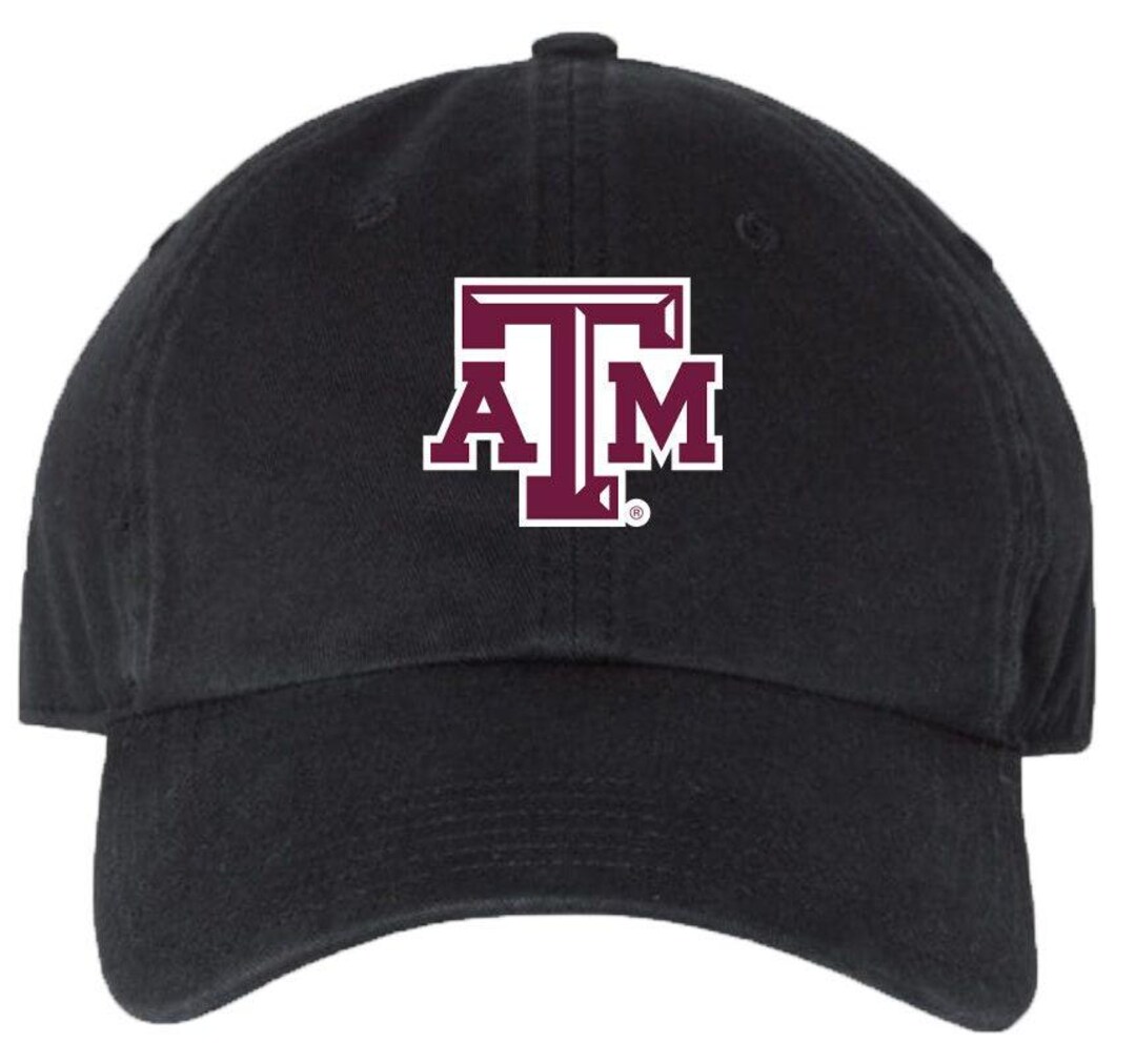 Texas A&M Aggies University Black Cotton Ball Cap Personalize It With ...