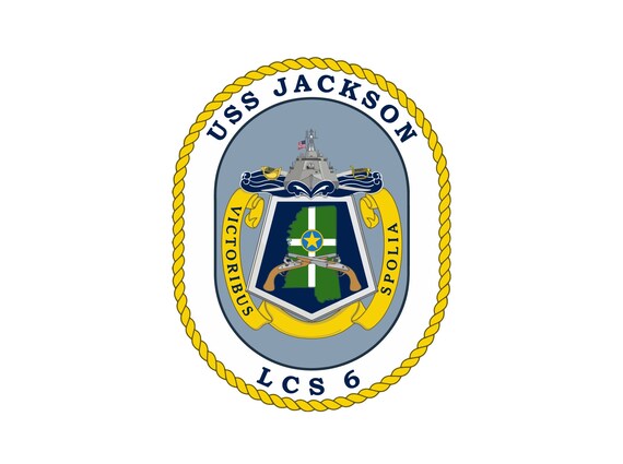 USS Jackson LCS-6 Badge Sticker Decal Independence Class - Etsy