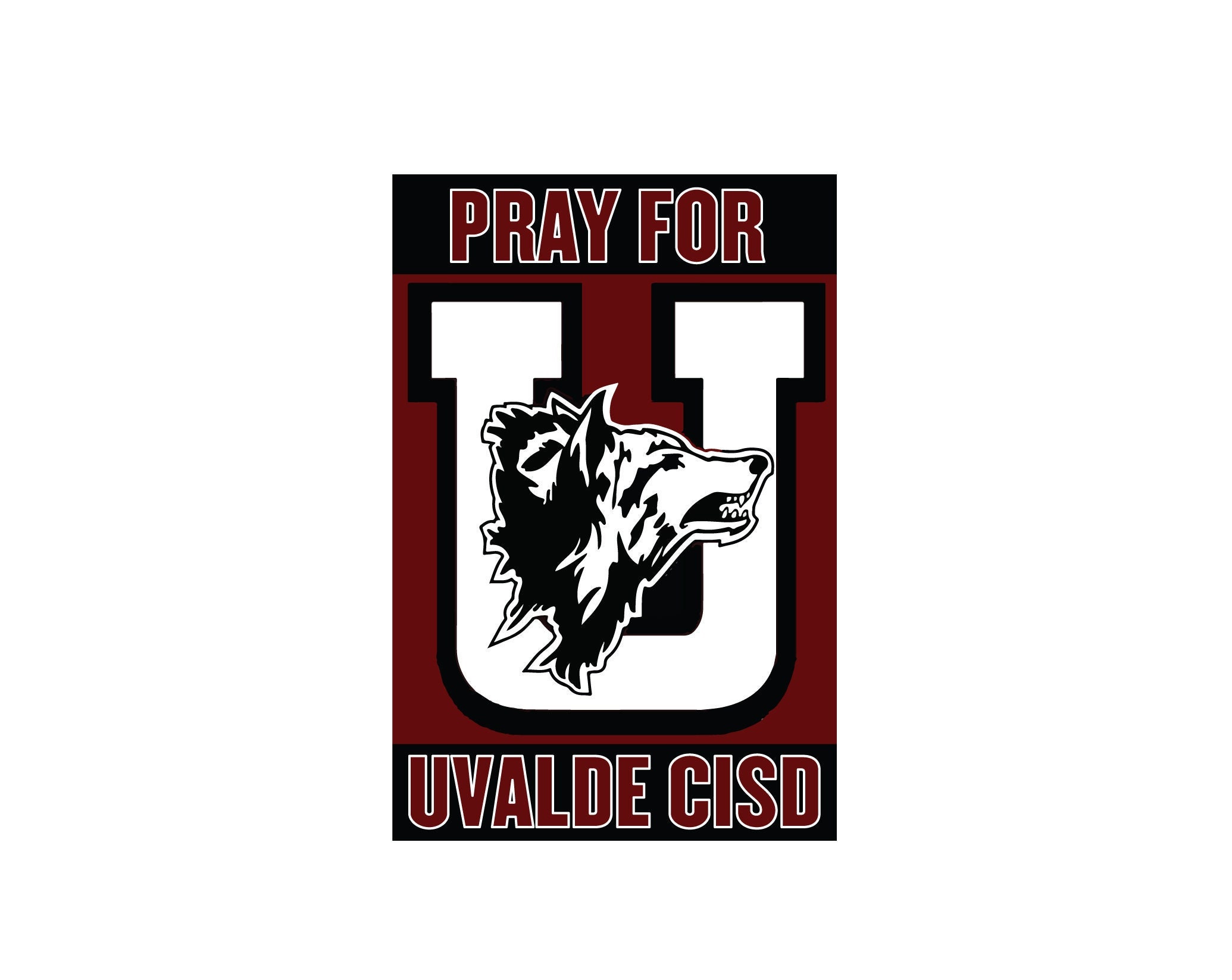 Pray for Uvalde CISD Sticker Decal Robb Elementary School - Etsy