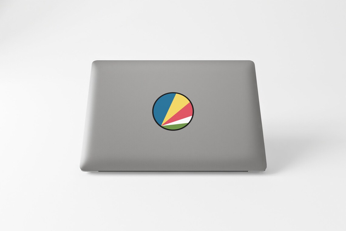 Seychelles Flag Circle Sticker Decal - Etsy