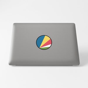 Seychelles Flag Circle Sticker Decal - Etsy