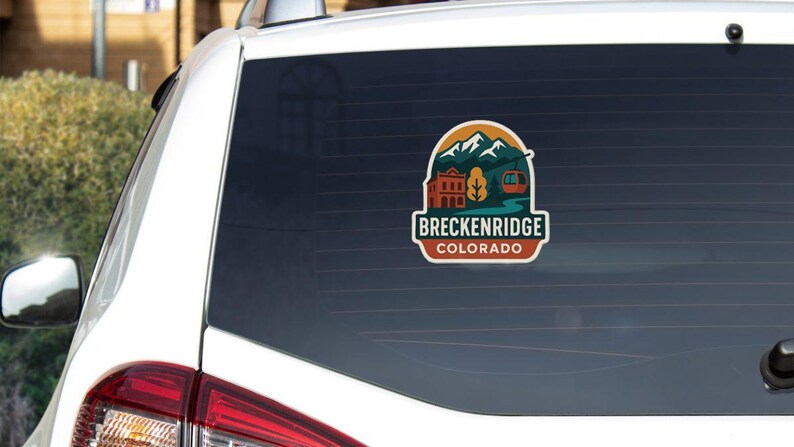 Breckenridge Sticker Decal Vinyl Die-cut City Skyline Landmark Design ...