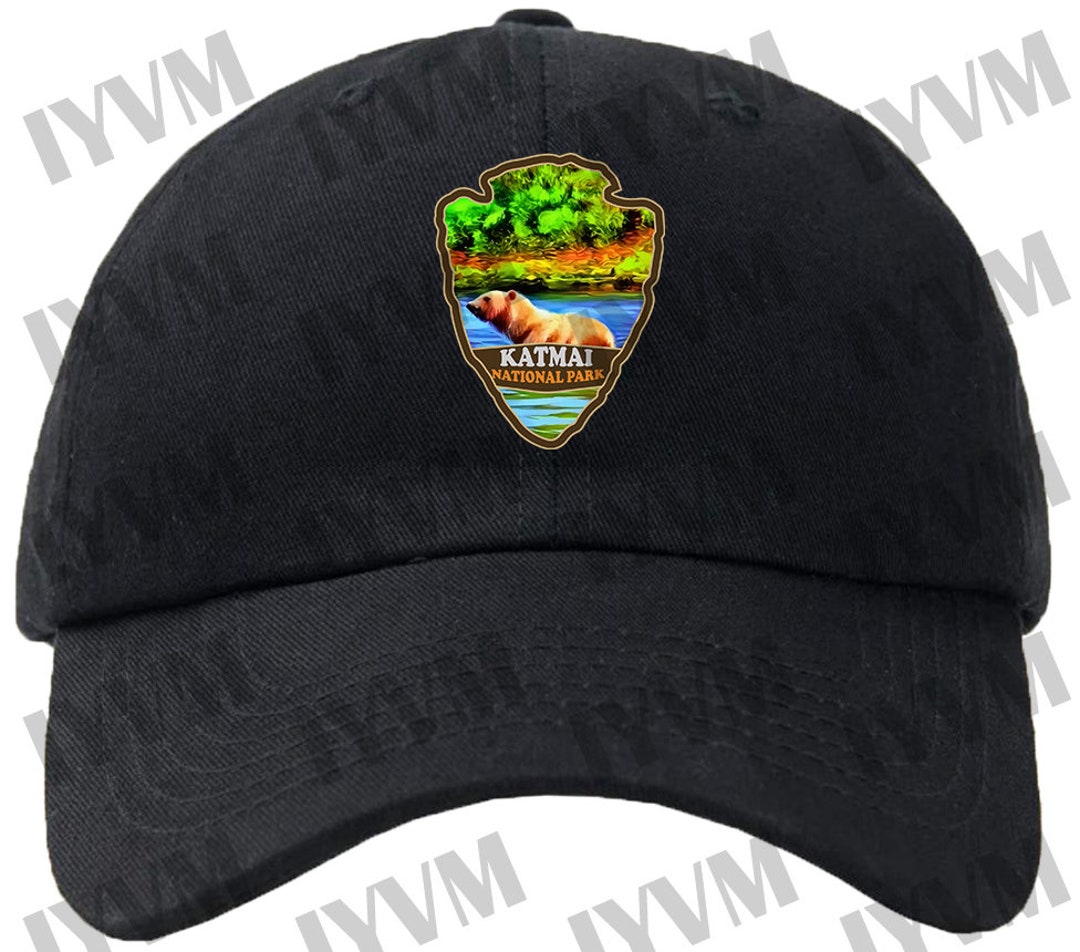 Katmai National Park Baseball Cap Hat Hook & Loop Closure - US National ...
