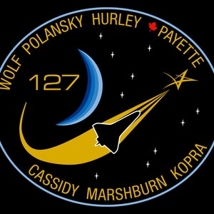 NASA STS-127 Mission Patch Sticker Decal Endeavour NASA Space Shuttle Mission - Etsy