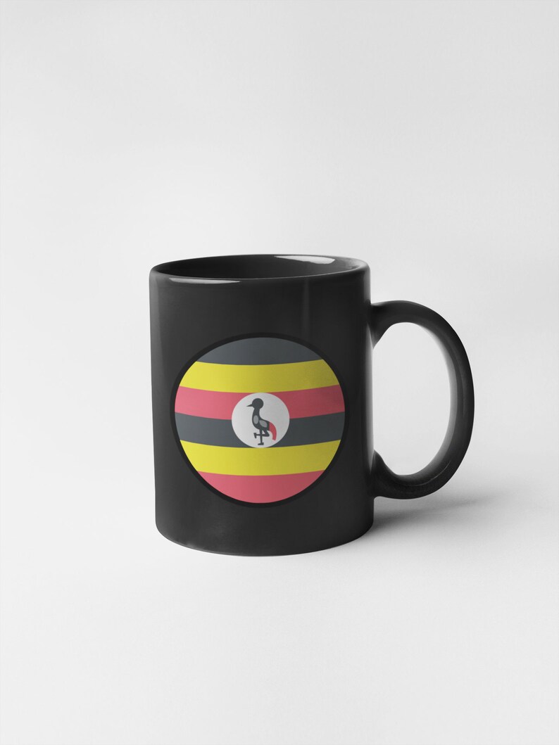 Uganda Flag Circle Sticker Decal - Etsy