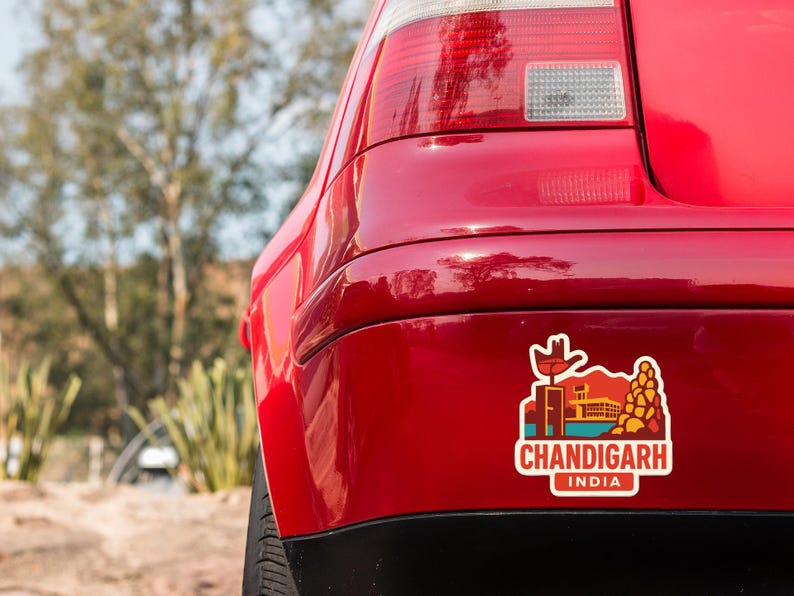 Chandigarh India Sticker Decal Vinyl Die-cut City Skyline Landmark ...