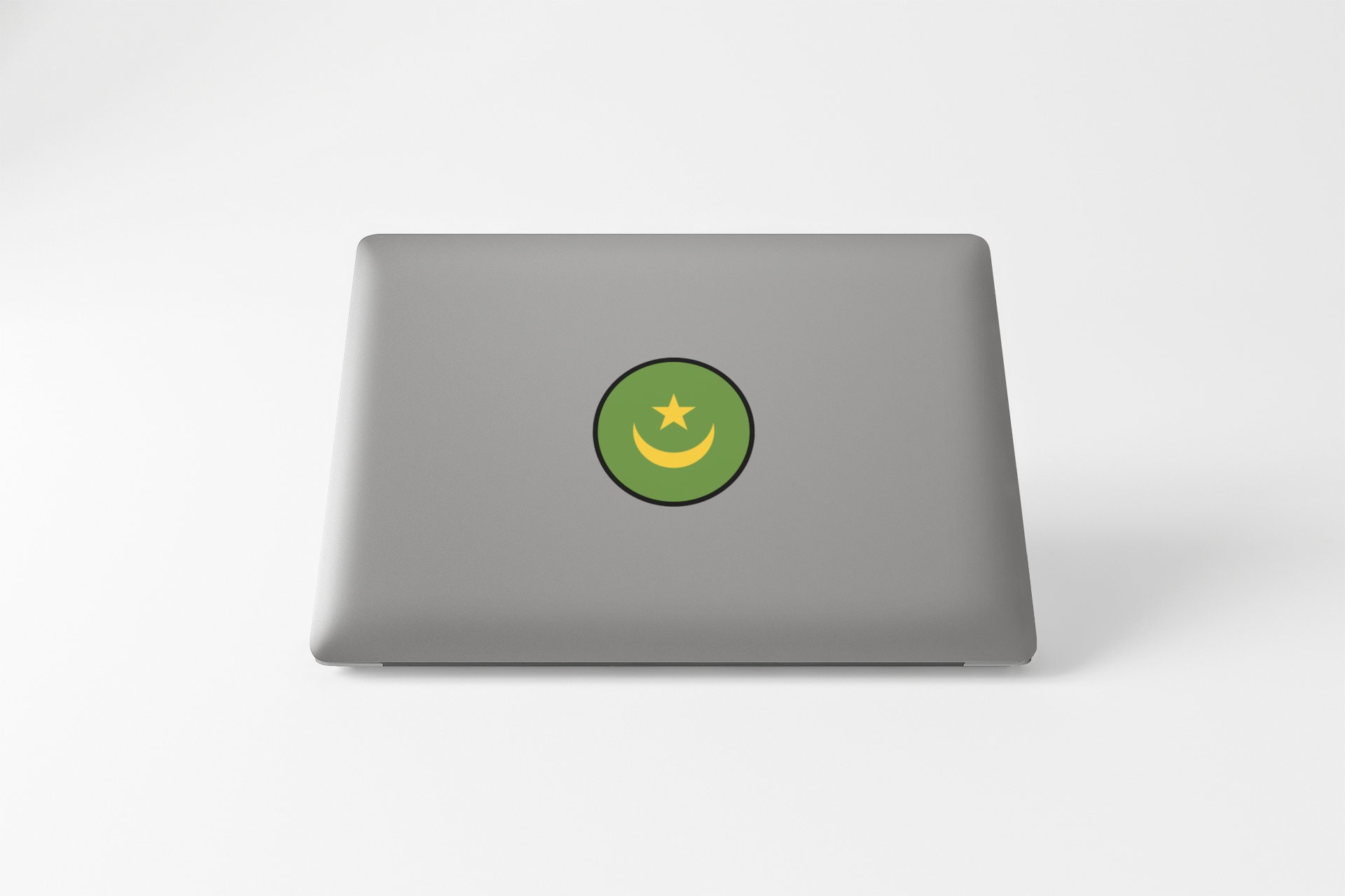 Mauritania Flag Circle Sticker Decal - Etsy