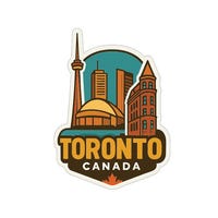 CN Tower Sticker: Toronto Landmark Decal - Etsy Canada