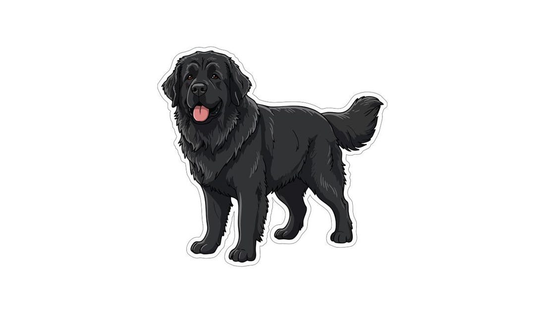 Newfoundland Sticker Decal Vinyl Die-cut Dog Companion Design - Etsy