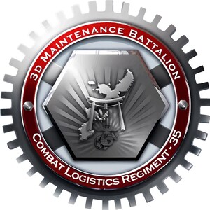 US Marine Corps Badge Sticker Decal 3rd Maintenance Battalion Car ...