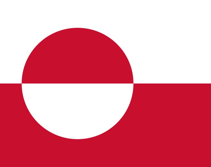 Greenland Flag Sticker Decal / Greenlandic / Kingdom of - Etsy