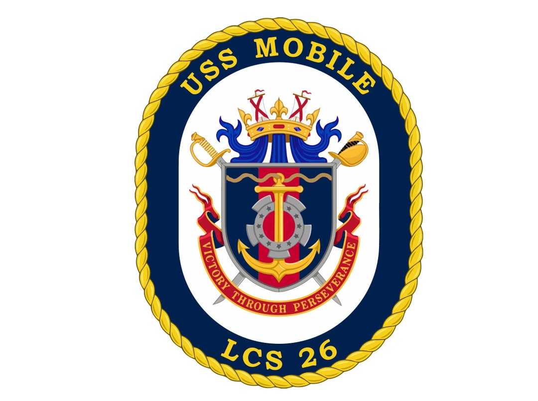 USS Mobile LCS-26 Badge Sticker Decal Independence Class Littoral ...