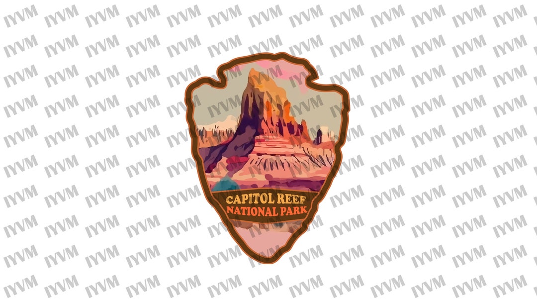 Capitol Reef National Park Decal Sticker - US National Parks Series - Etsy