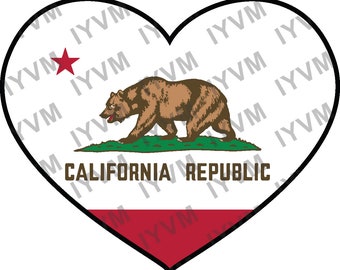 Heart State Decal - Etsy